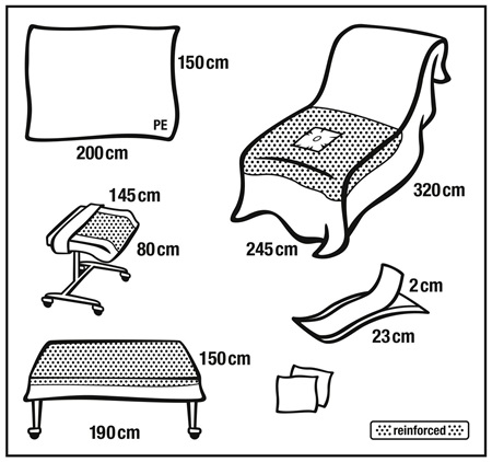 Foliodrape Protect Plus Hand-/Fuß-Set III - Walter CMP